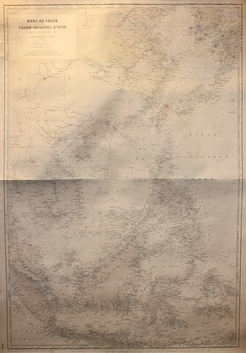 (China - Southeast Asia) Mers Chine... – The Old Map Gallery