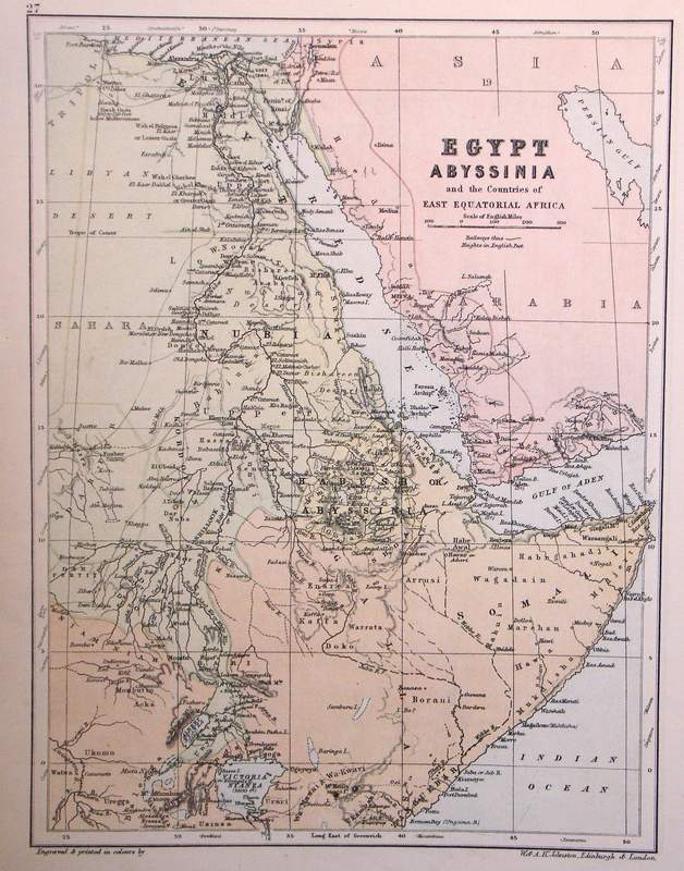 Egypt Abyssinia – The Old Map Gallery