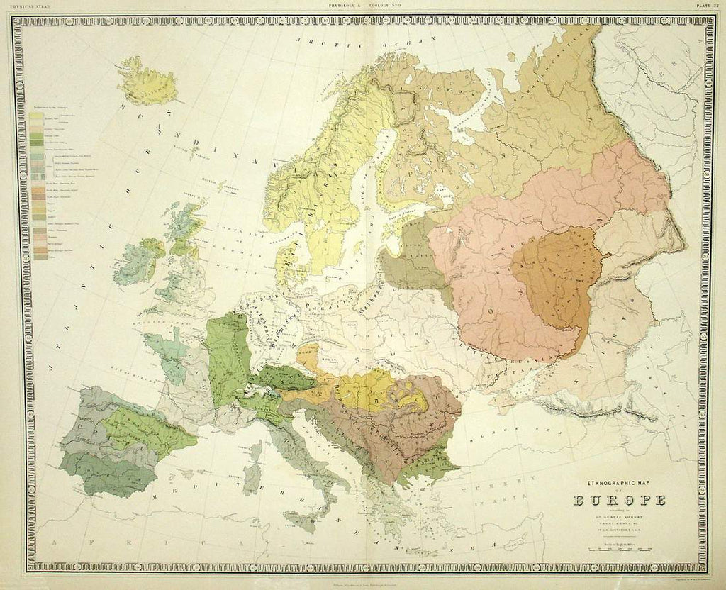 Ethnographic Map of Europe – The Old Map Gallery