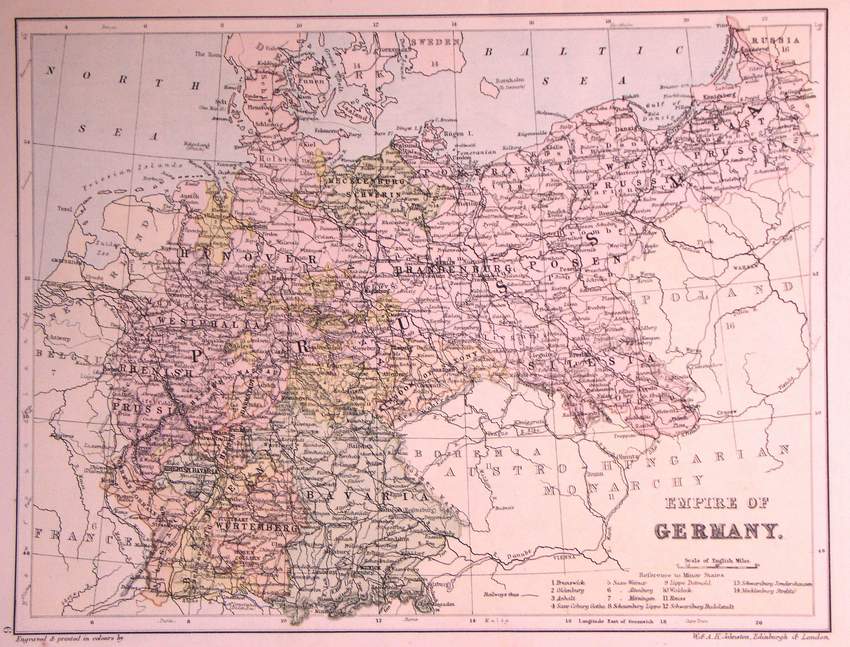 Empire of Germany – The Old Map Gallery
