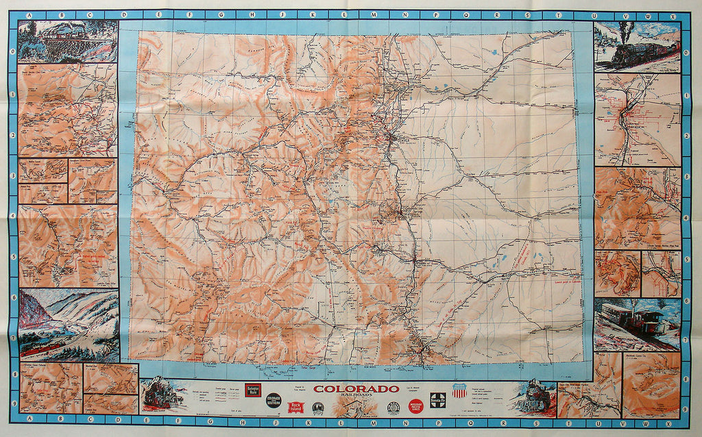 Colorado Railroad Map – The Old Map Gallery