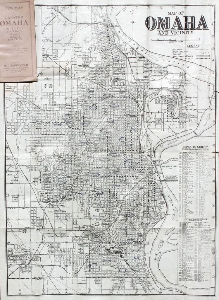 (NE.-Omaha) Map of Omaha.... – The Old Map Gallery