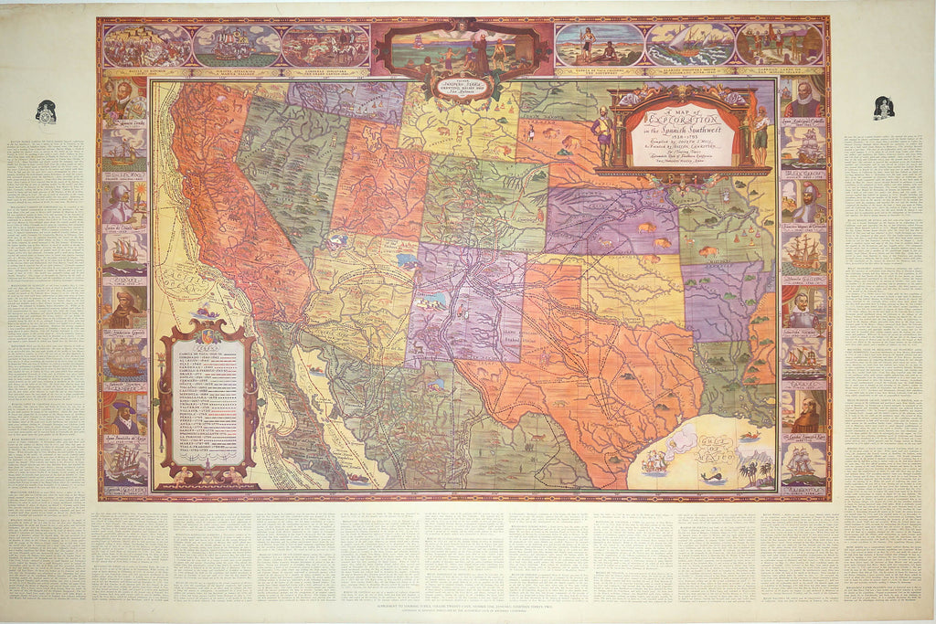 (Southwest) A Map Of Exploration in.... – The Old Map Gallery