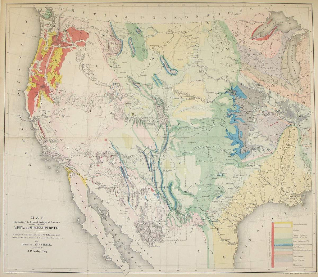 (West - Geological) Map Illustrating the General Geological feat – The ...