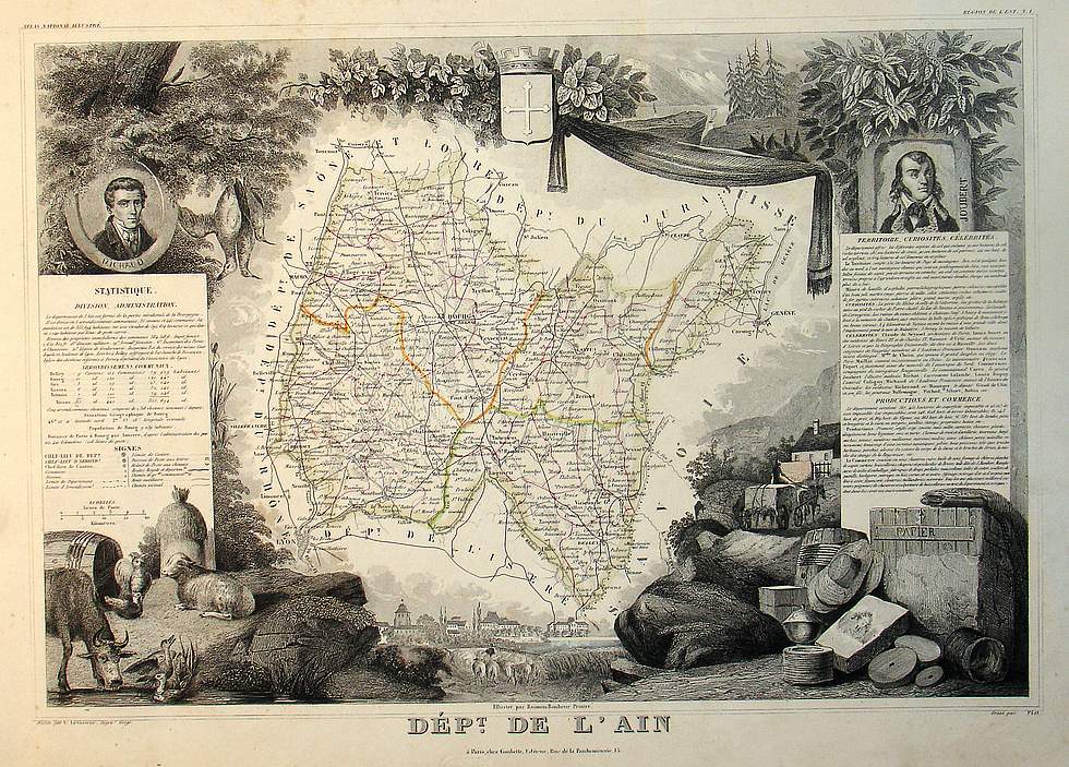 Dept. De L'Ain – The Old Map Gallery