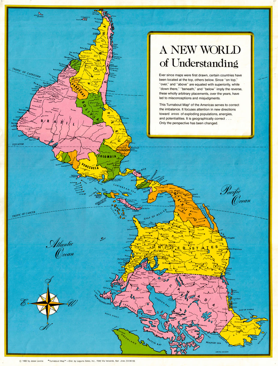 (Western Hemisphere - World) A NEW WORLD of Understanding – The Old Map ...