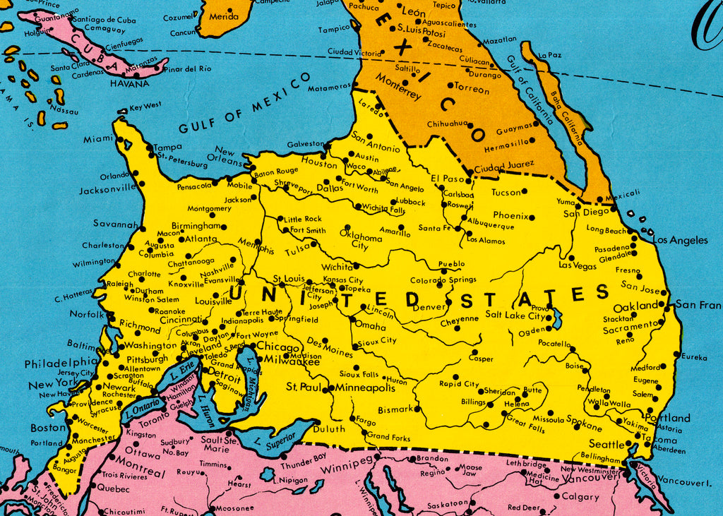 (Western Hemisphere - World) A NEW WORLD of Understanding – The Old Map ...