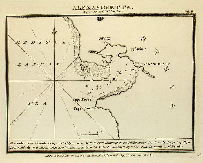 Alexandretta (Iskenderun) – The Old Map Gallery