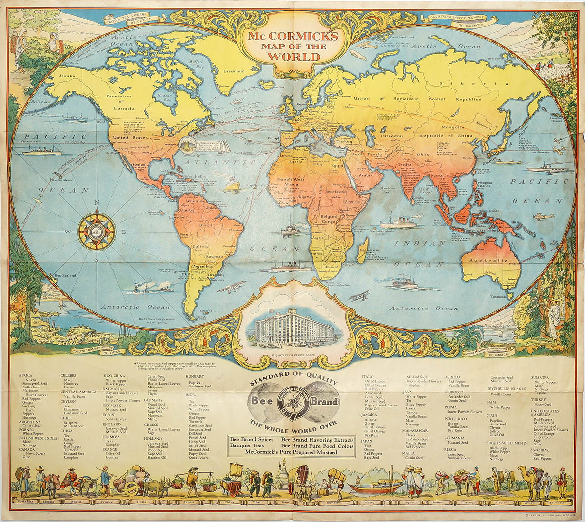 (World) McCormick's Map Of The World – The Old Map Gallery