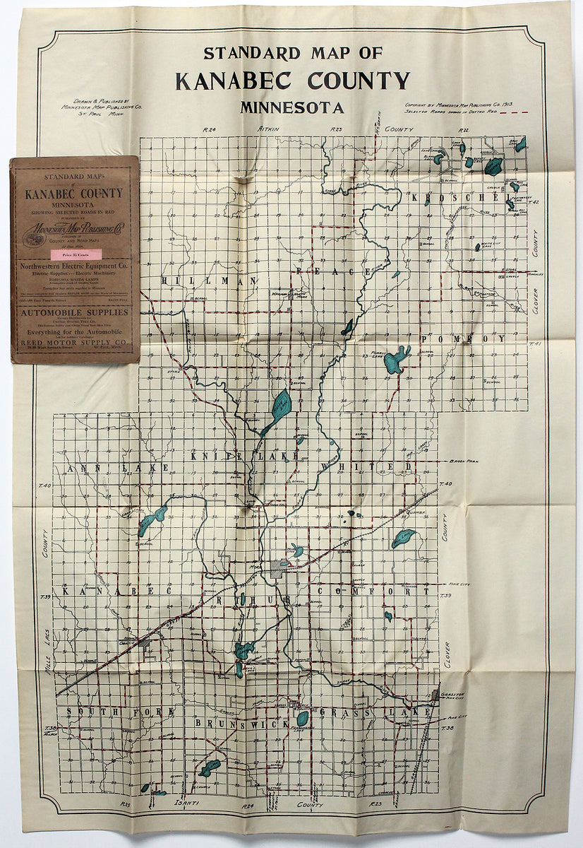 (MN - Kanabec County) Standard Map of Kanabec County... – The Old Map ...