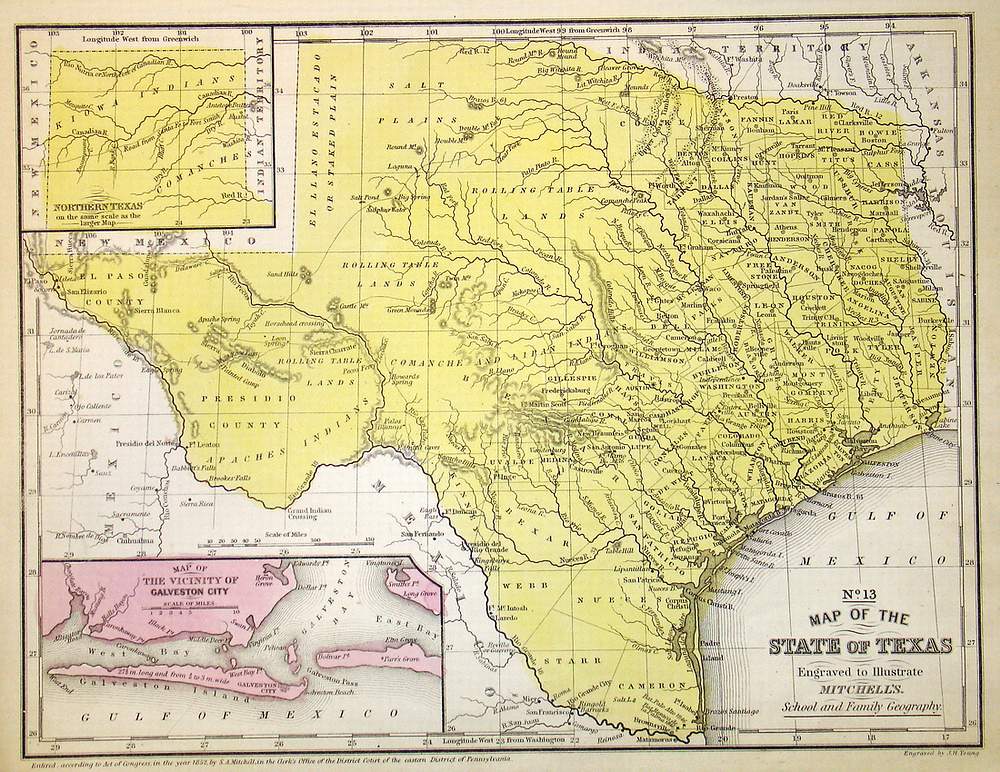 State of Texas – The Old Map Gallery