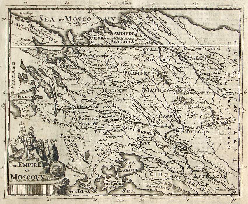 The Empire of Moscovy – The Old Map Gallery