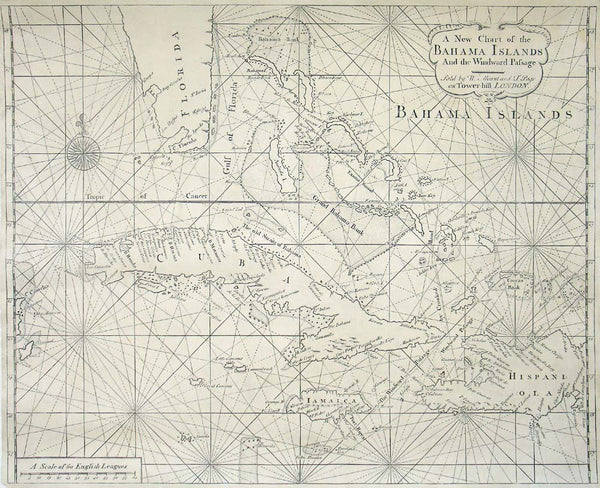 (Caribbean) A New Chart of the Bahama Islands And the Windward P – The ...