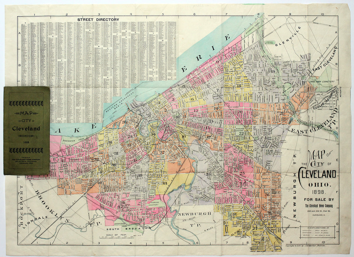 (OH - Cleveland) Map of the City of Cleveland... – The Old Map Gallery