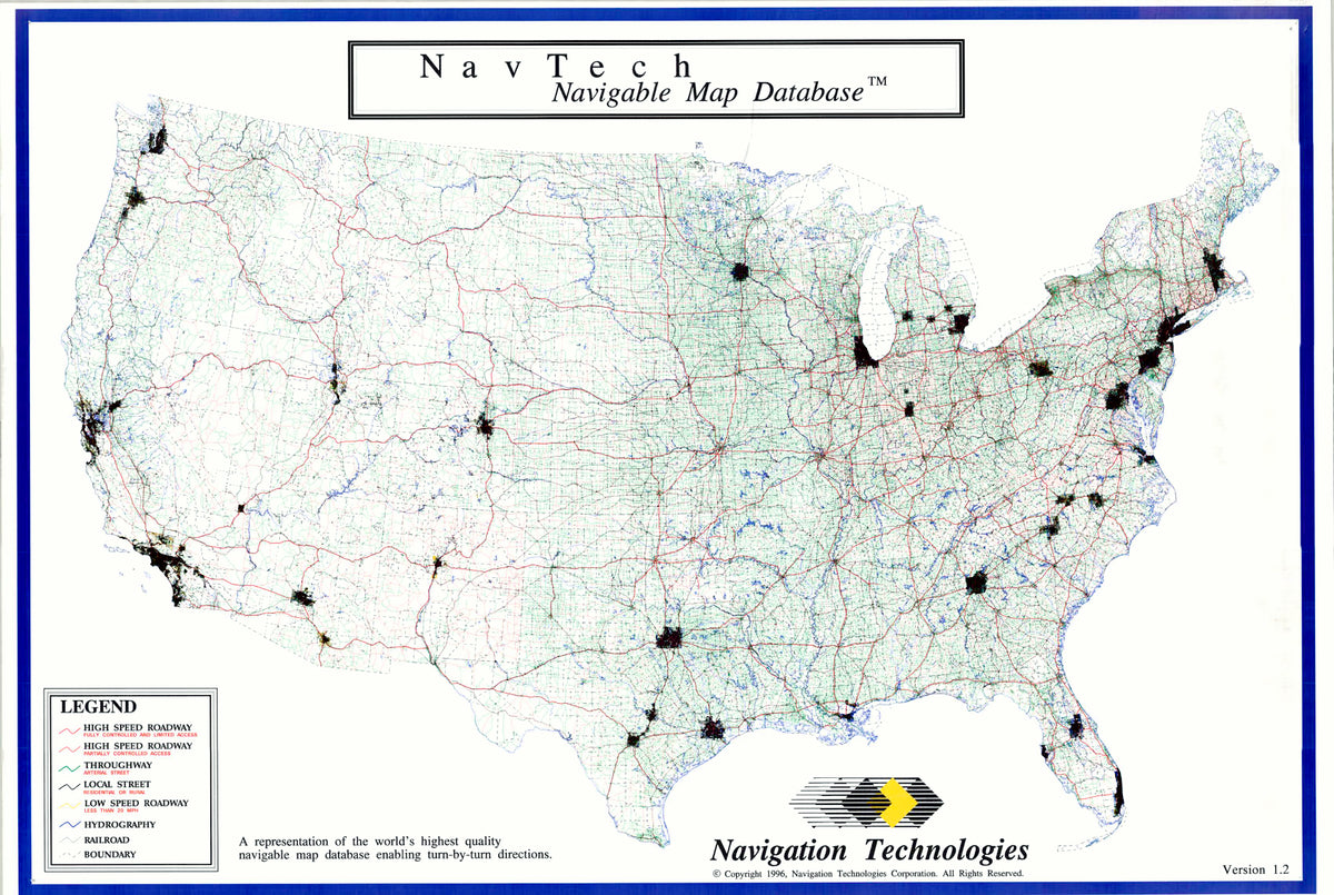 (U.S.) NavTech-Naviable Map Database – The Old Map Gallery