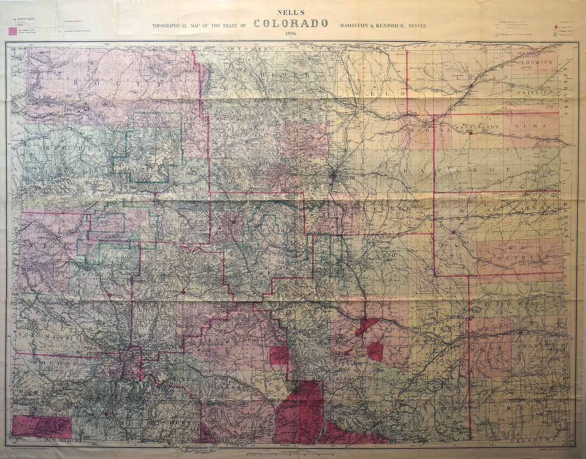 (CO) Map of Colorado – The Old Map Gallery
