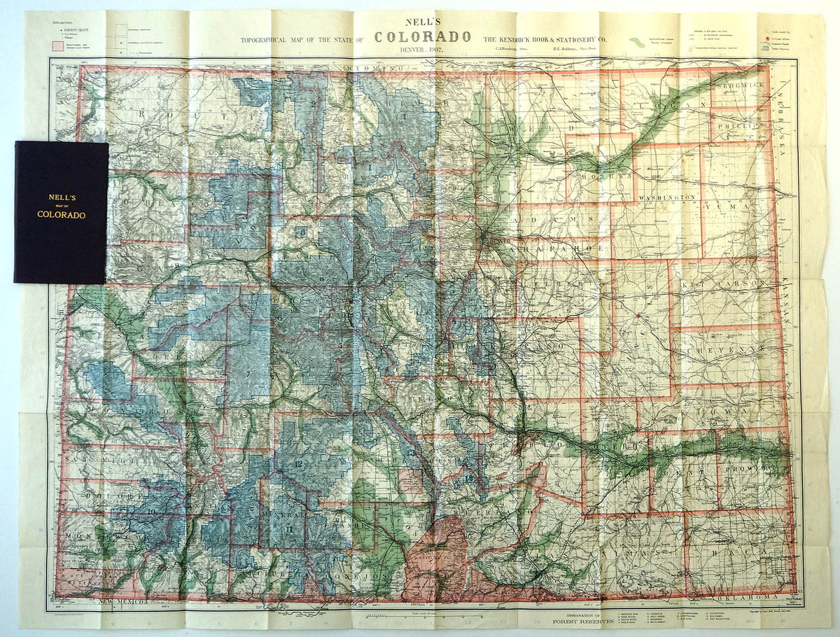 (CO) Map of Colorado – The Old Map Gallery