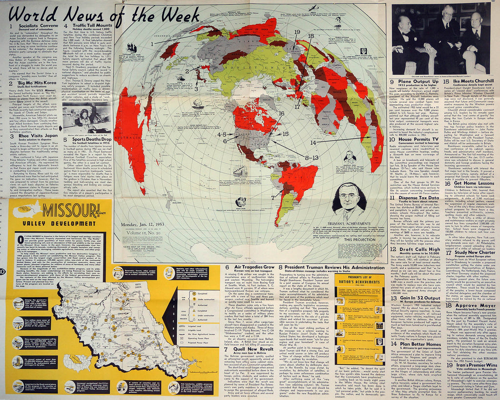 (World) Truman's Achievements... – The Old Map Gallery