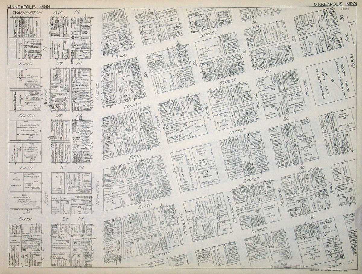 MINN, MINNEAPOLIS – The Old Map Gallery