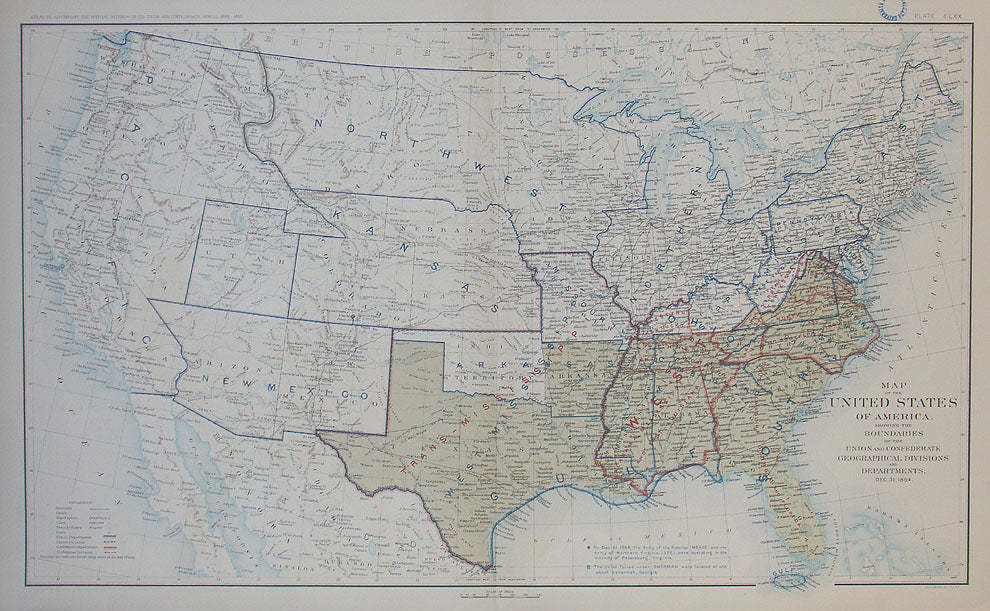 United States (Civil War 1864) – The Old Map Gallery