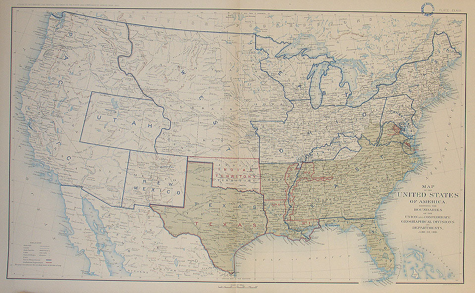 United States (Civil War 1861) – The Old Map Gallery