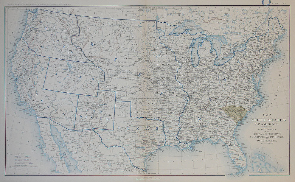 United States (Civil War 1860) – The Old Map Gallery