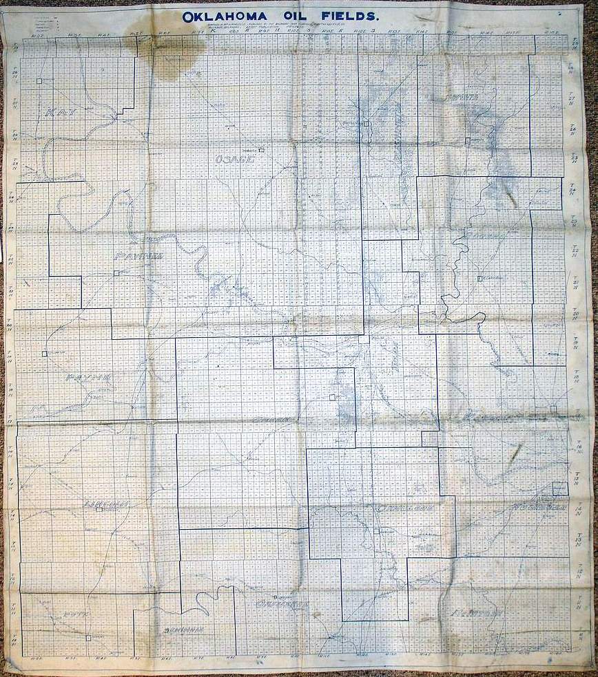 Oklahoma Oil Fields--10 – The Old Map Gallery