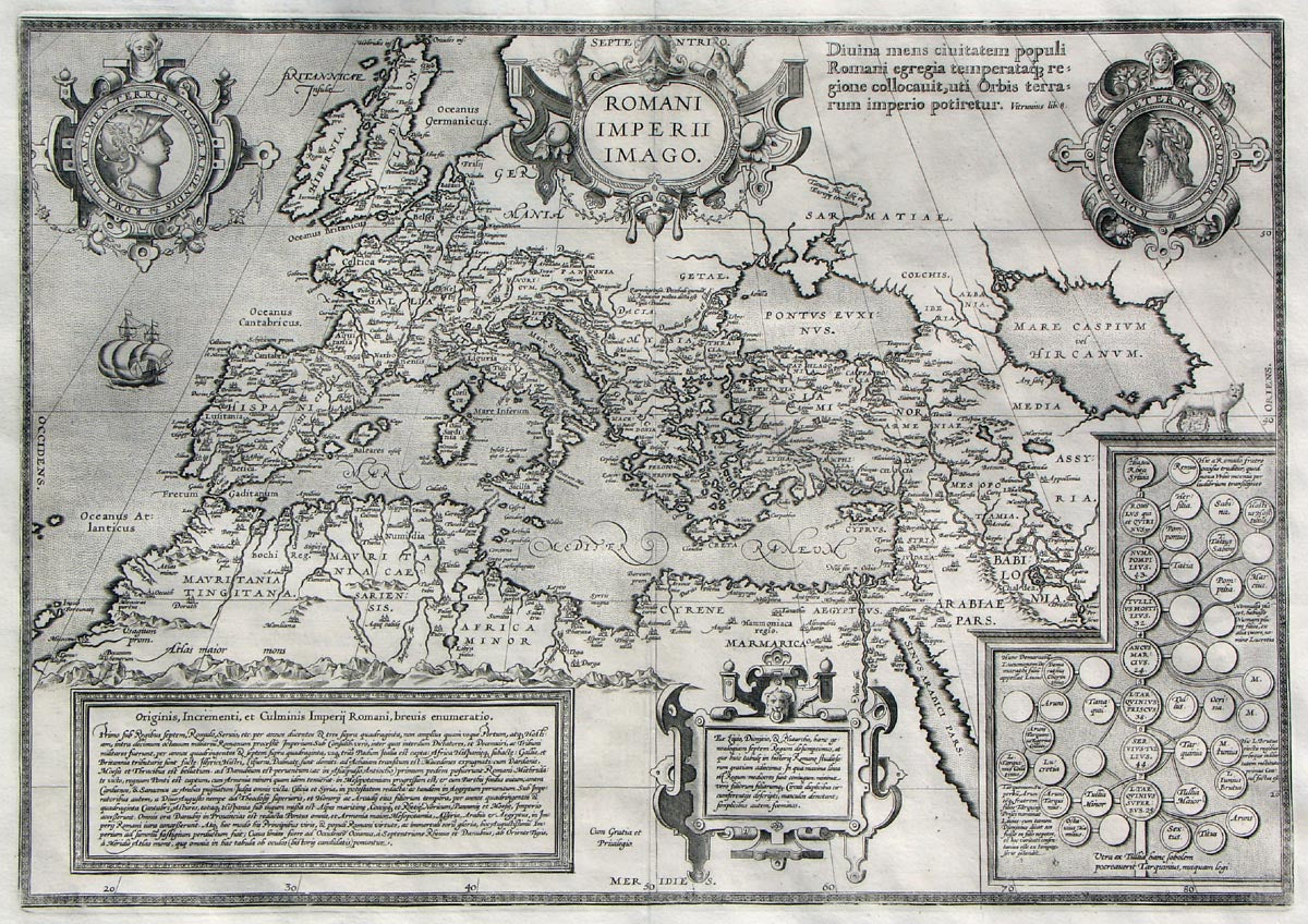 (Roman Empire) Romani Imperii Imago. – The Old Map Gallery