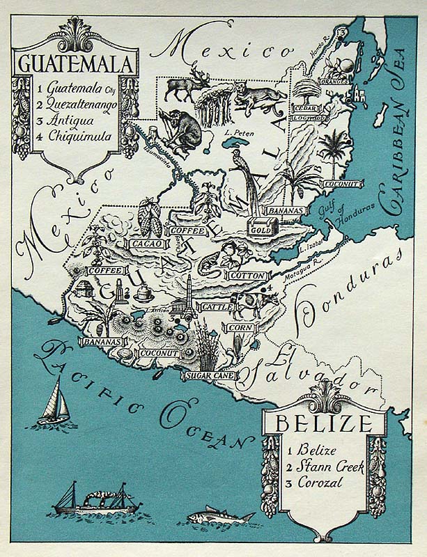Guatemala - Belize – The Old Map Gallery