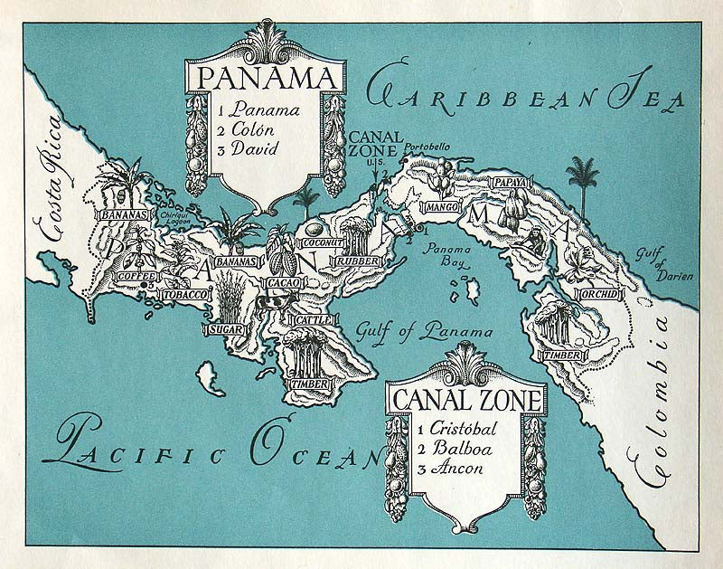 Panama - Canal Zone – The Old Map Gallery