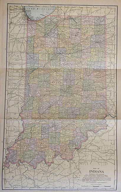 Map of Indiana – The Old Map Gallery