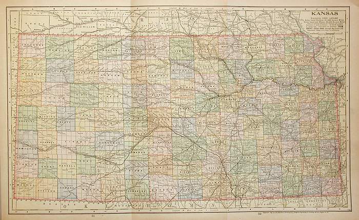 Map of Kansas – The Old Map Gallery