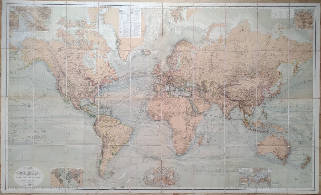 (World) Chart of the World, (World) Chart of the World, Berghaus - Per ...