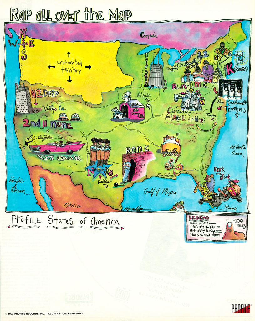 (Music-United States) Rap All Over the Map – The Old Map Gallery