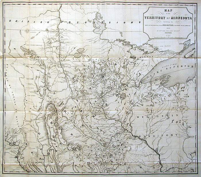 Map of The Territory of Minnesota – The Old Map Gallery