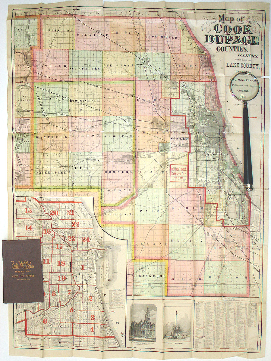 (Illinois-Chicago) Map of Cook... – The Old Map Gallery