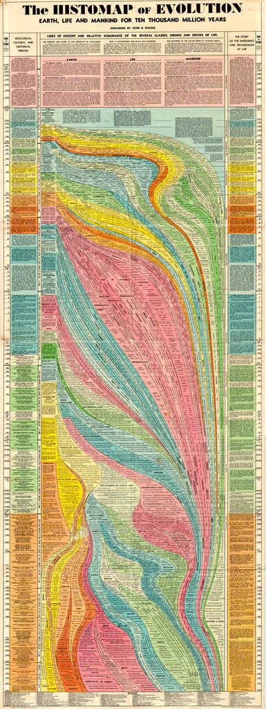 (Thematic) The Histomap of Evolution - Earth, Life and Mankind for Ten ...