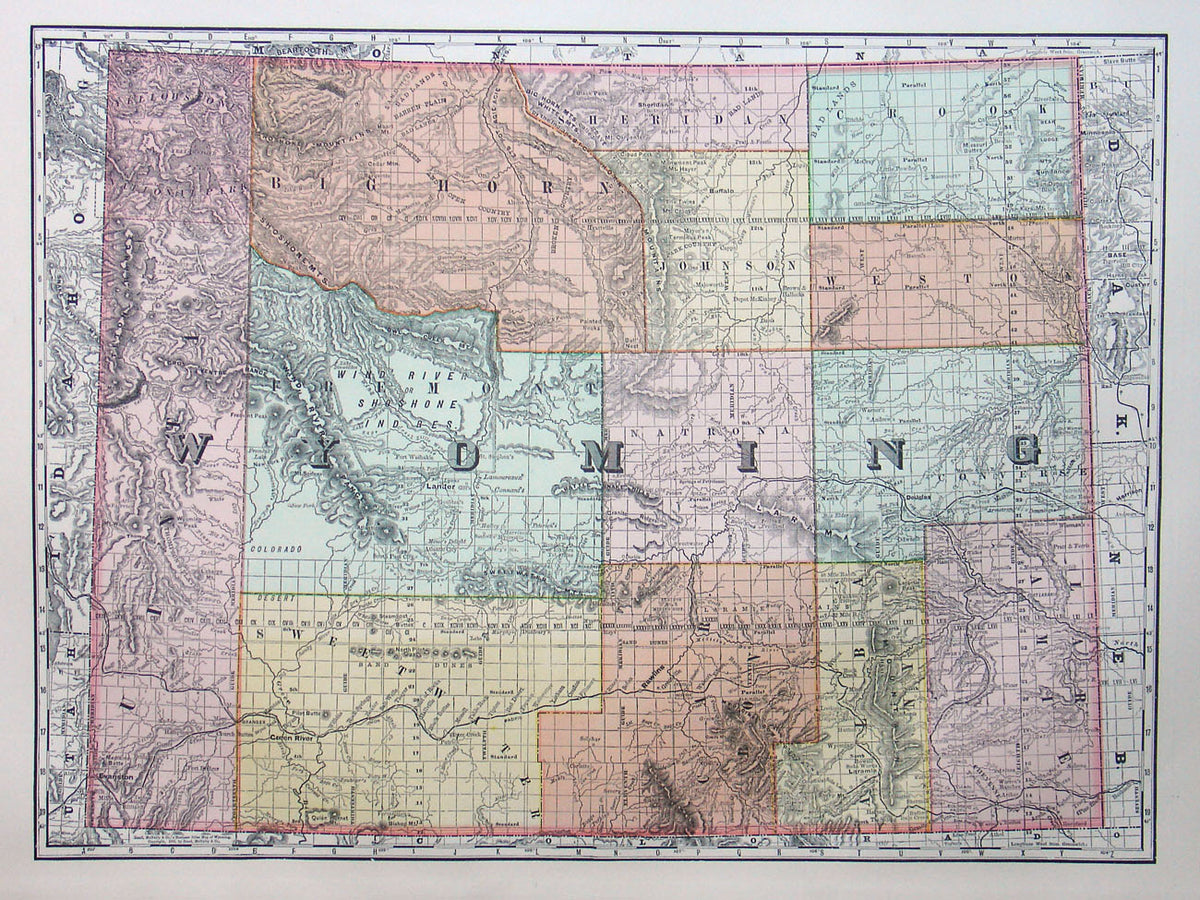 (WY) Wyoming – The Old Map Gallery