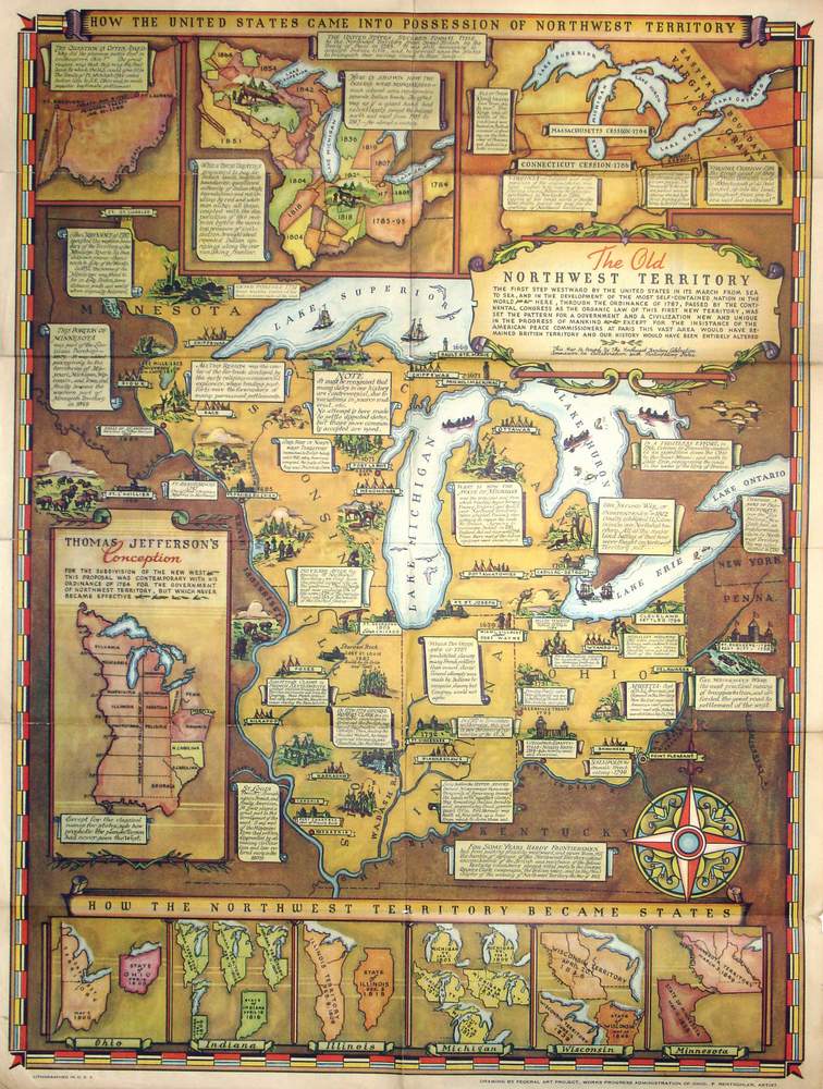 (Mid West) The Old Northwest Terr... – The Old Map Gallery