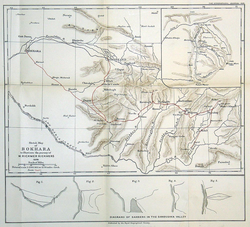 (Uzbekistan- Bukhara) Bokhara – The Old Map Gallery