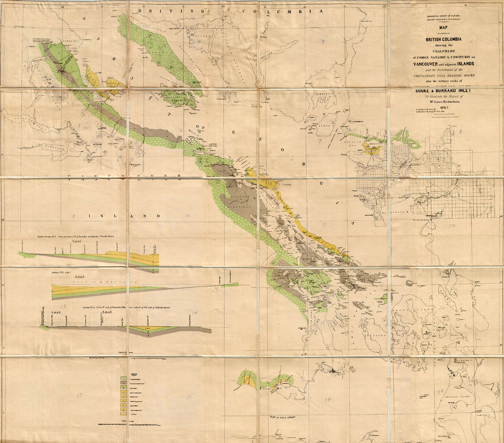 (Canada-B.C.) Map Of A Portion Of British Columbia – The Old Map Gallery