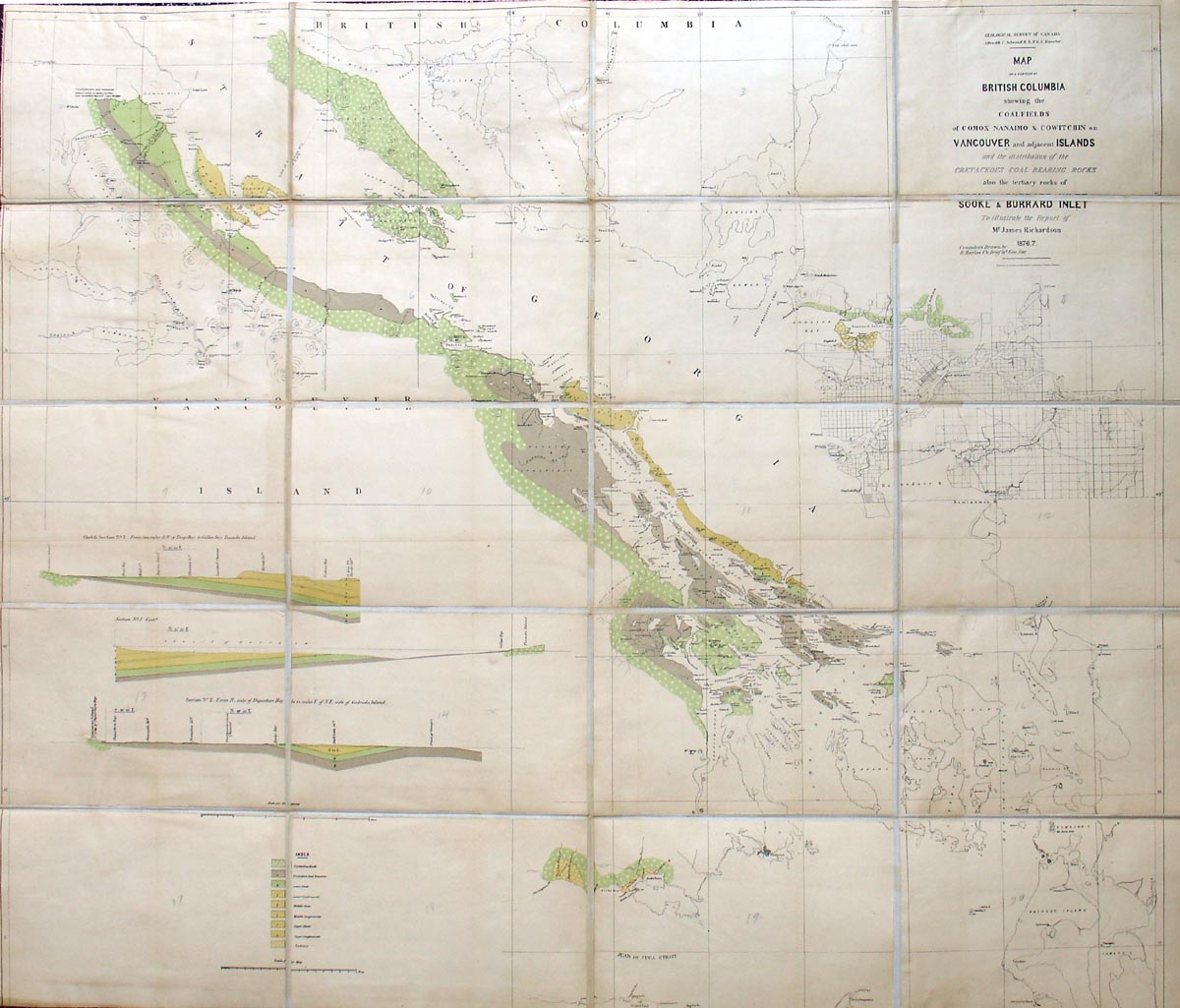 (Canada-Vancouver) Map of a Portion of British Columbia – The Old Map ...