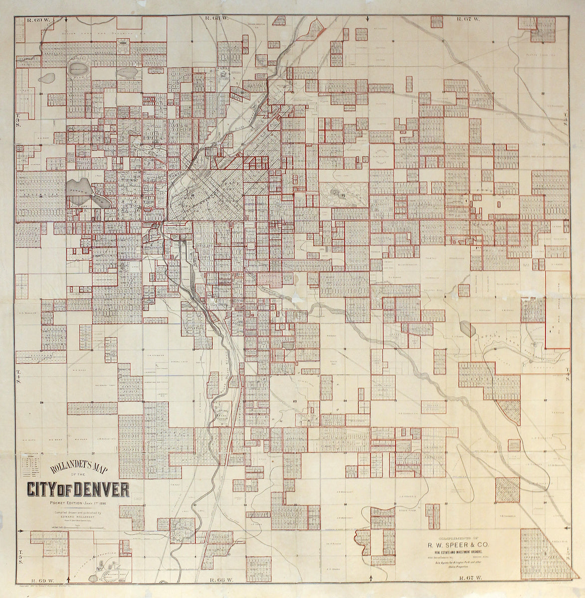 (CO - Denver) City of Denver – The Old Map Gallery