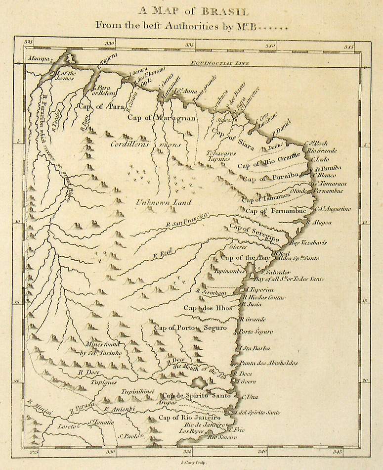 A Map of Brasil From the best... – The Old Map Gallery