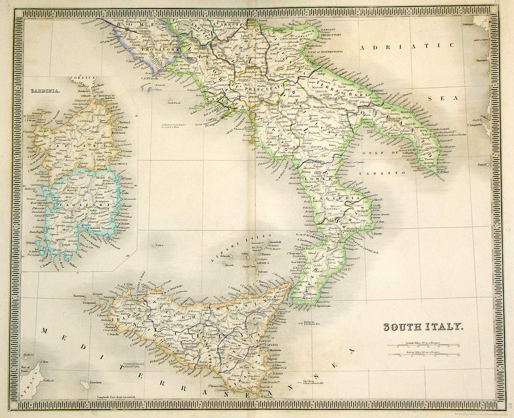 South Italy – The Old Map Gallery