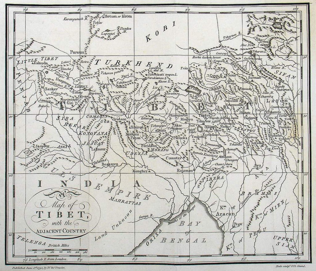 A Map of Tibet – The Old Map Gallery