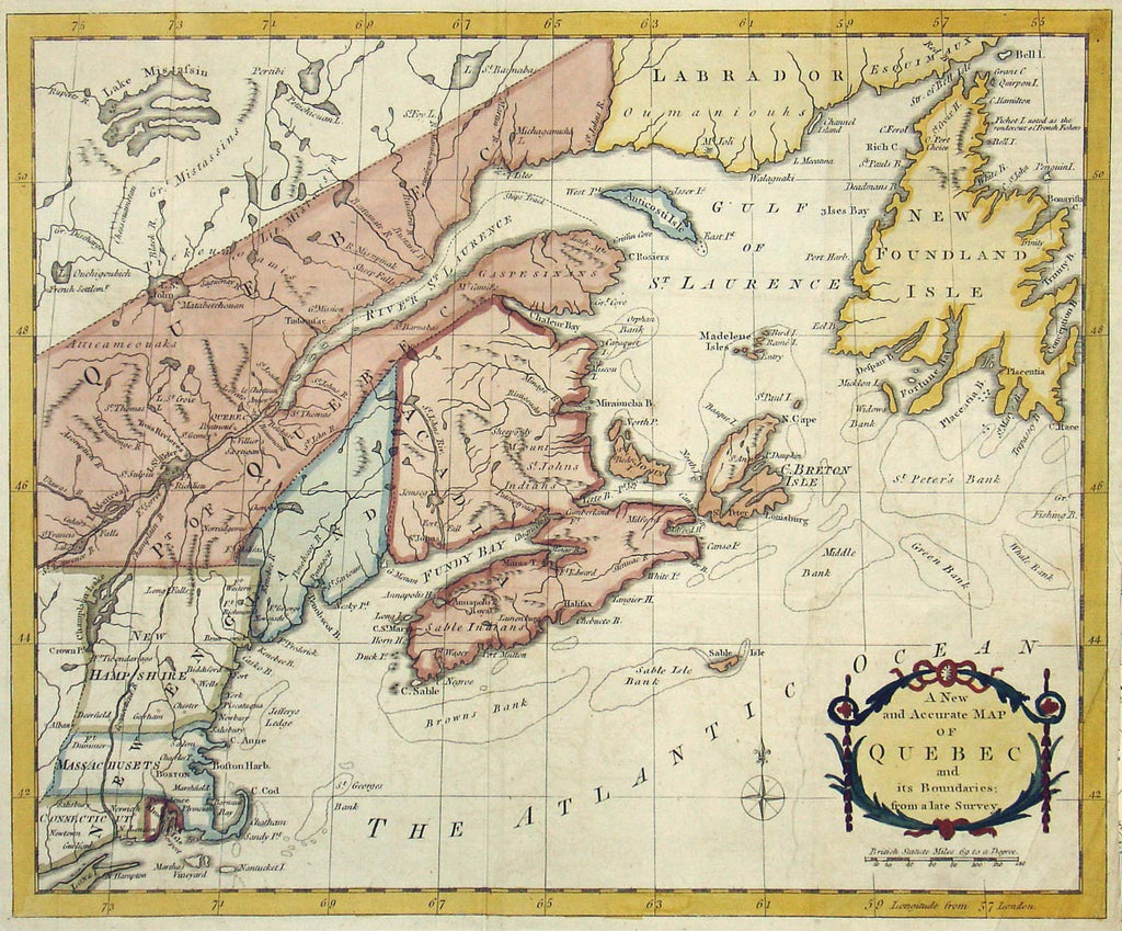 Accurate Map of Quebec – The Old Map Gallery