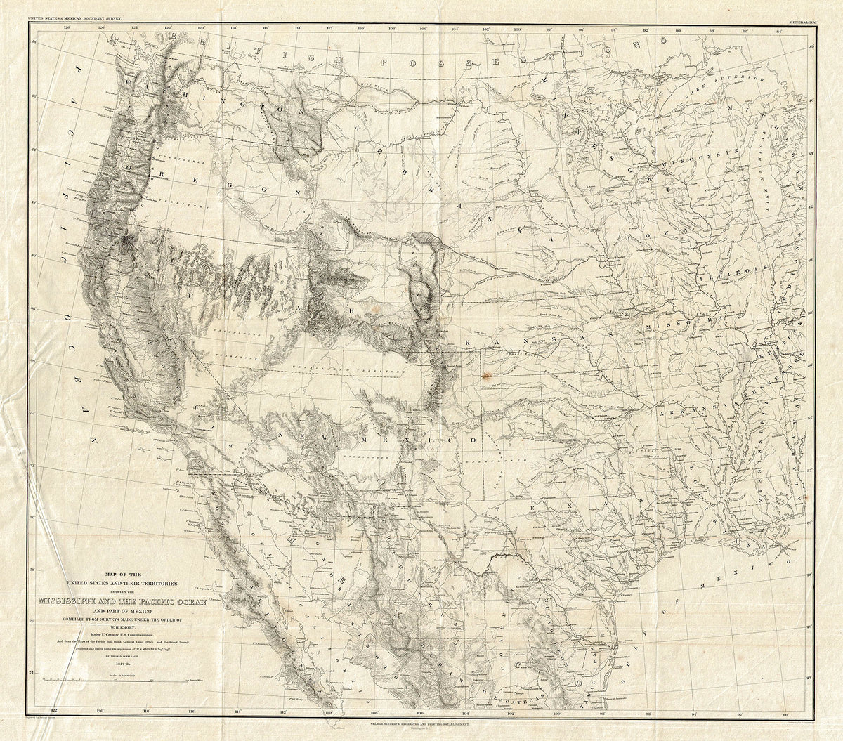 (West) Map of the United States and Their Territories between... – The ...