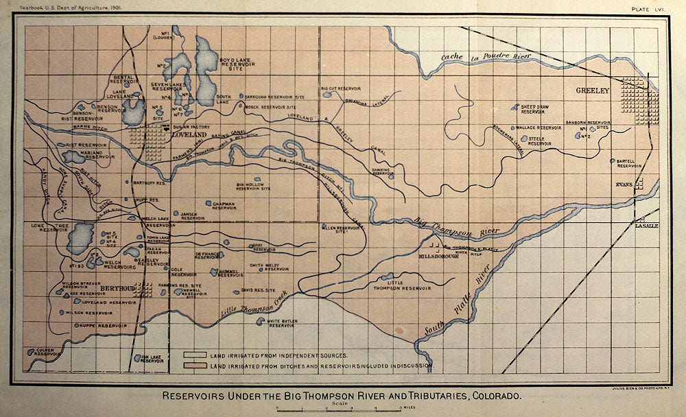 (CO. - Big Thompson) Reservoirs Under the Big Thompson... – The Old Map ...