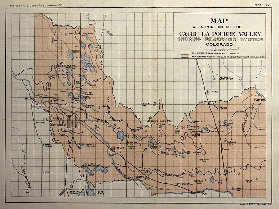 (CO. - Cache La Poudre) Cache La Poudre Valley... – The Old Map Gallery